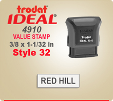 Trodat Ideal 4910 Value Stamp 32