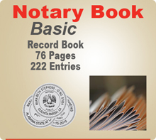 Notary Record Book-Basic (Journal) - 76 Pages
